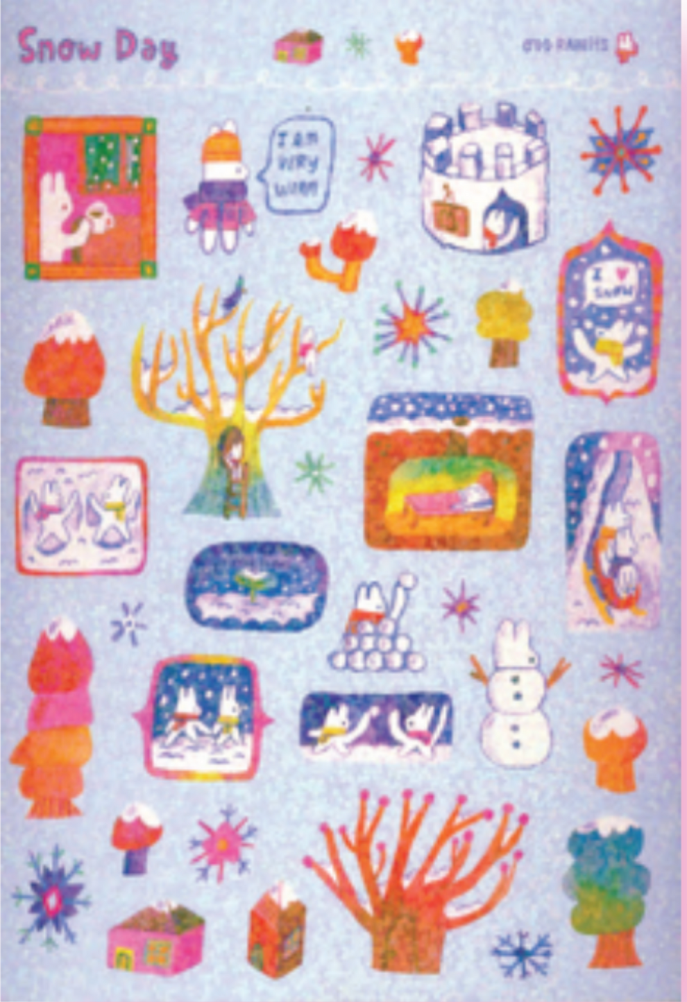 Sticker Sheets (Odd Rabbits) Transparent & Glitter
